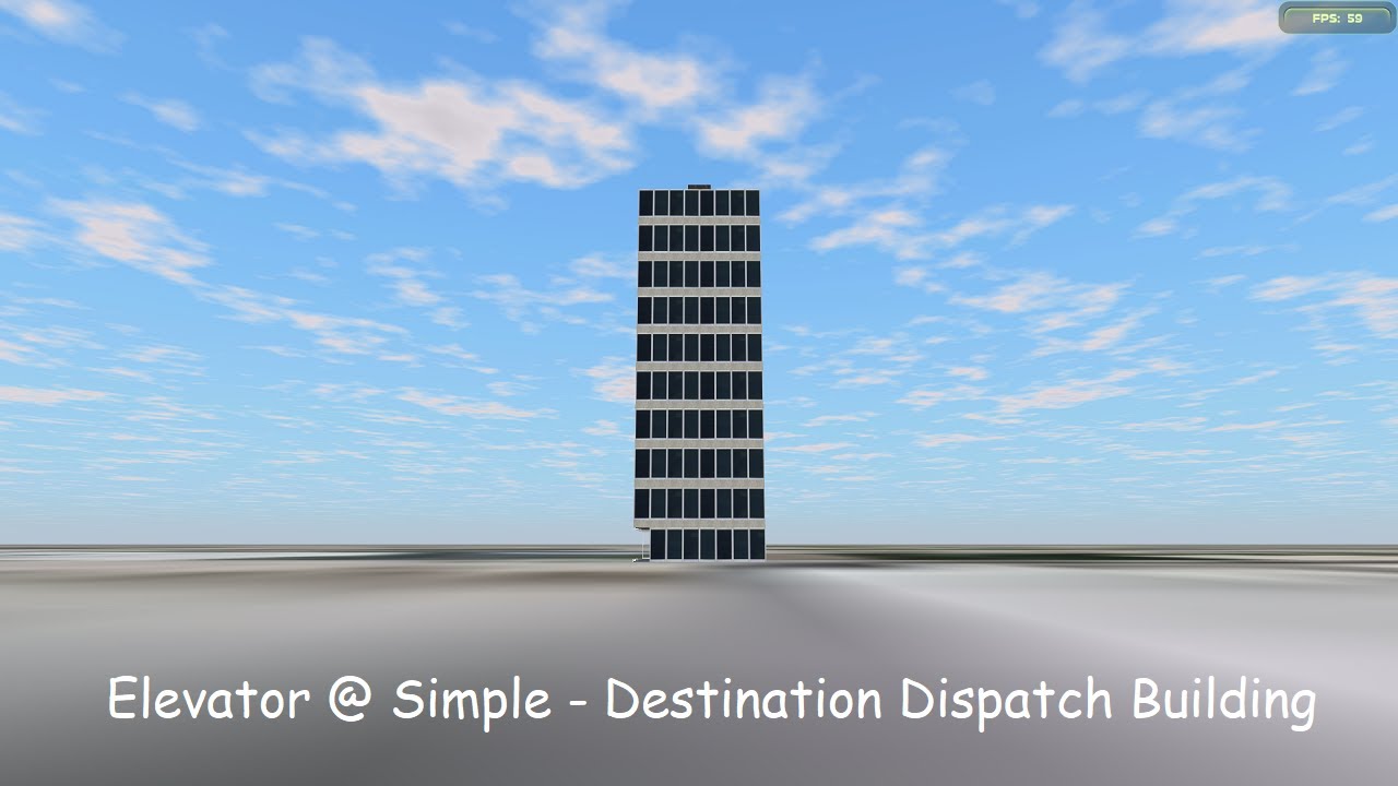 Elevator @ Simple - Destination Dispatch Building - YouTube