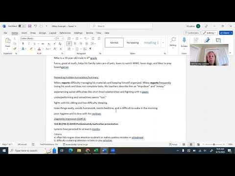 Case Conceptualization Example - YouTube