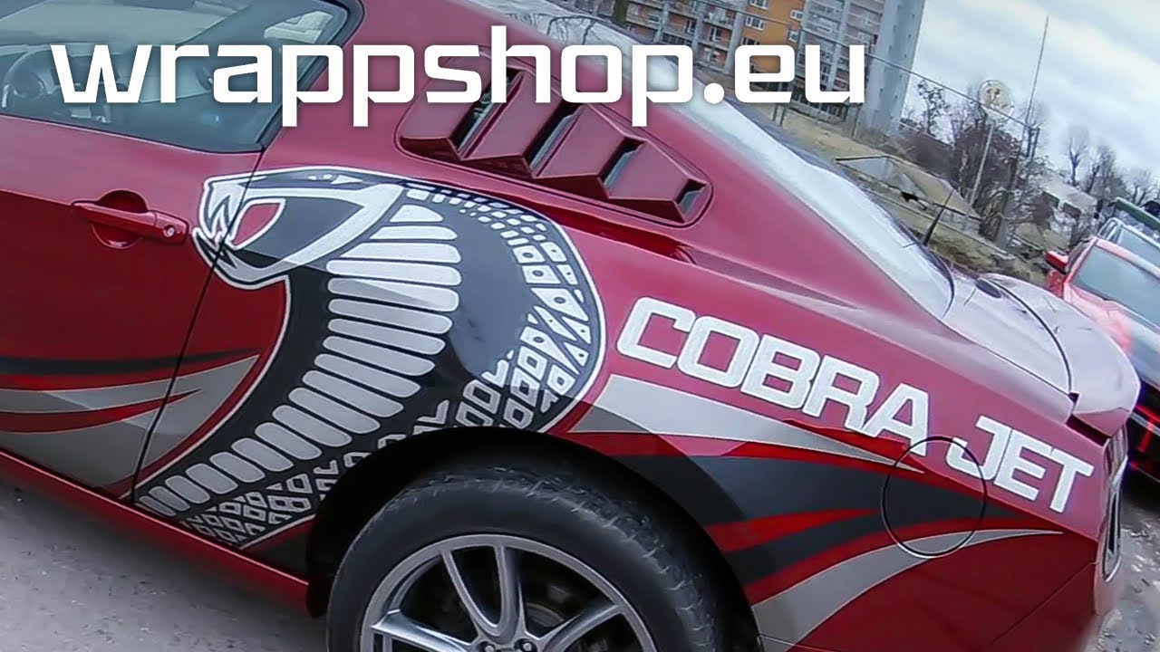 COBRA JET Side Graphic Decals WRAPPING | wrappshop.eu - YouTube