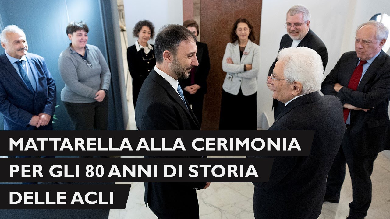 Il Presidente Mattarella alla cerimonia in occasione degli 80 anni di ...