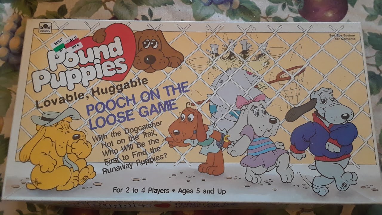 how to play Pound Puppies Loveable Huggable Pooch on the Loose Board ...