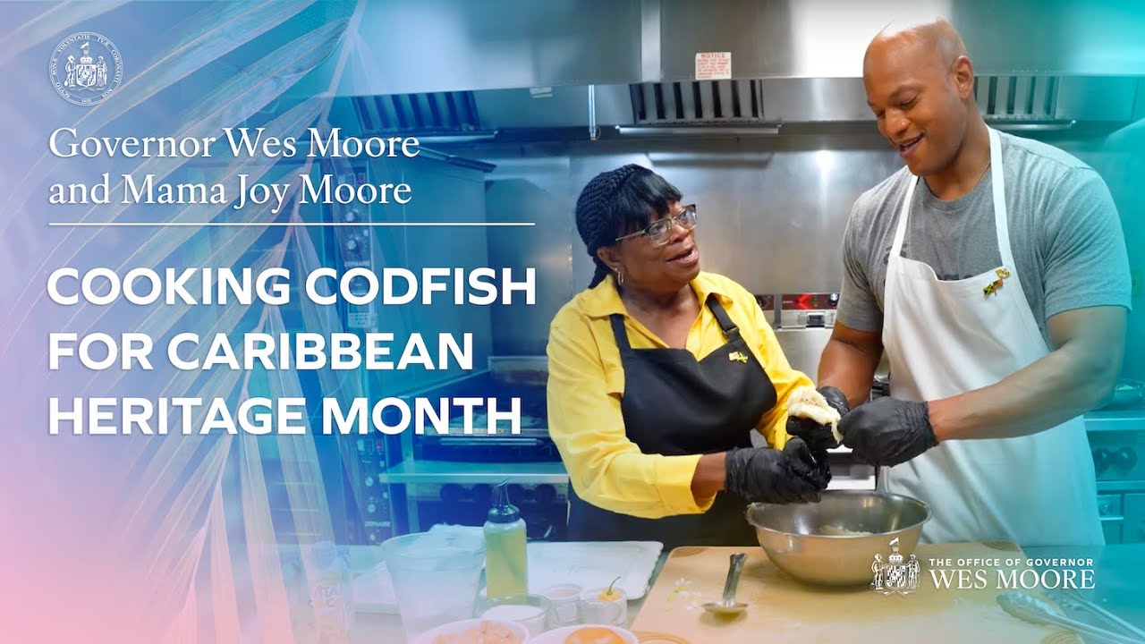 Cooking Codfish with my Mom to Celebrate Caribbean Heritage Month! - YouTube
