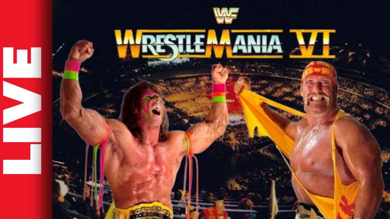 🔴 WWE WRESTLEMANIA 6 Live Stream Watch Along | Hulk Hogan vs Ultimate ...