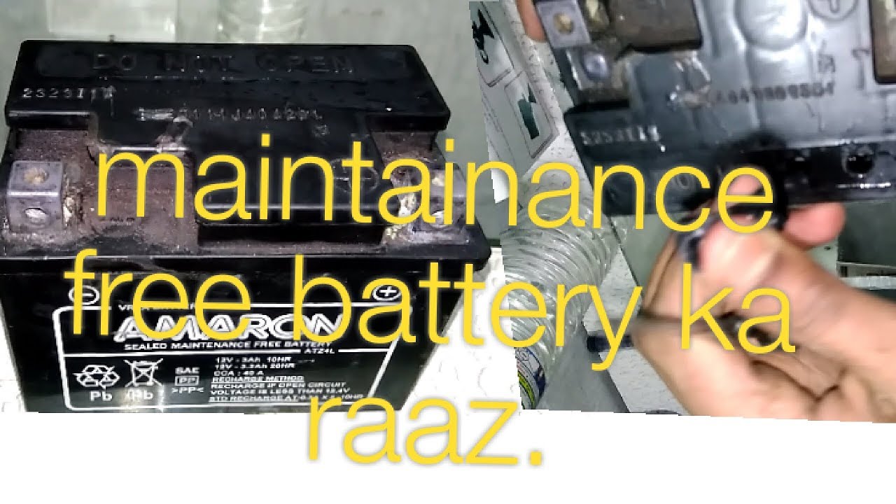 How to maintain a maintainance free battery. - YouTube