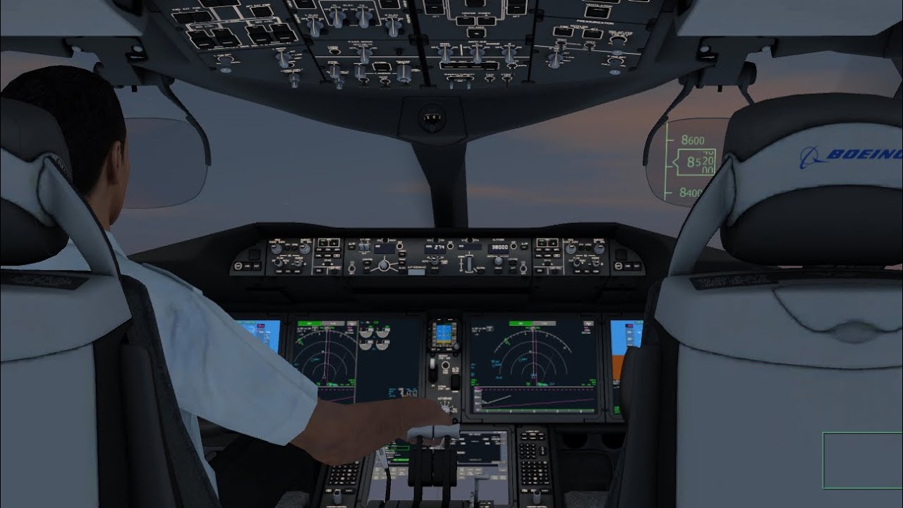 Boeing 787-10 startup to cruising altitude. Aerofly fs global. - YouTube