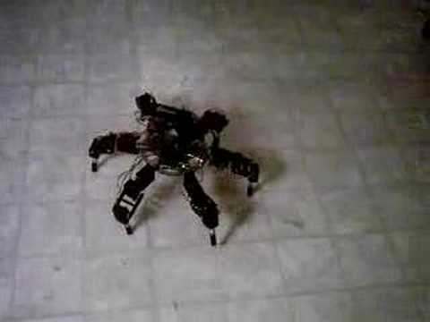 Hexapod walking robot - YouTube