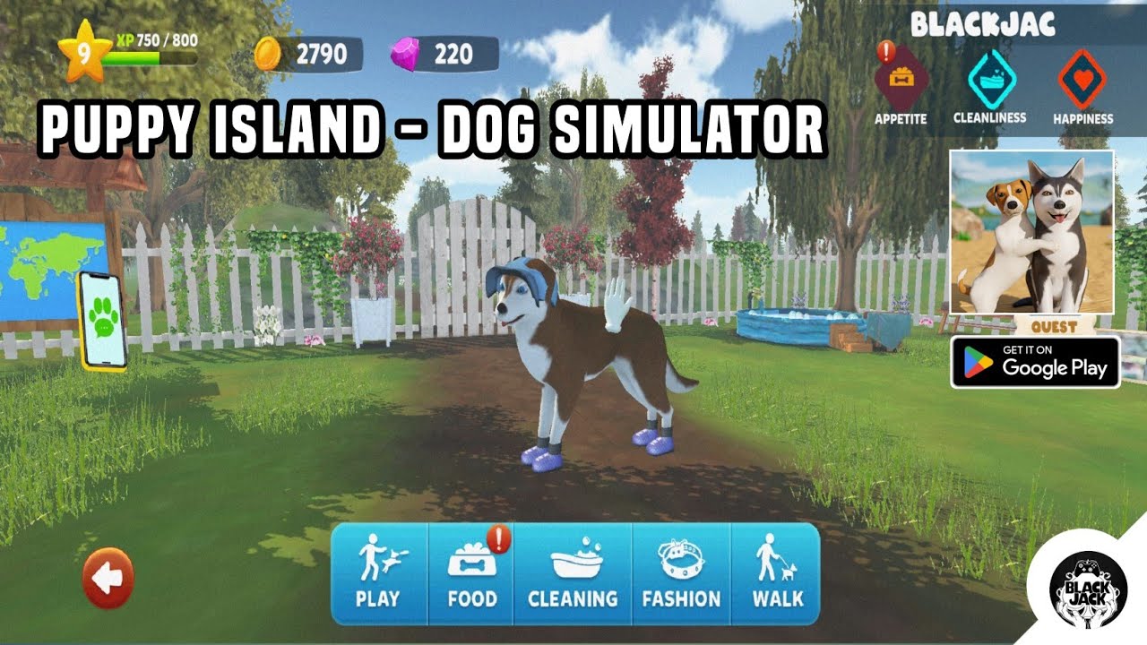 Puppy Island - Dog Simulator - Android Gameplay - YouTube