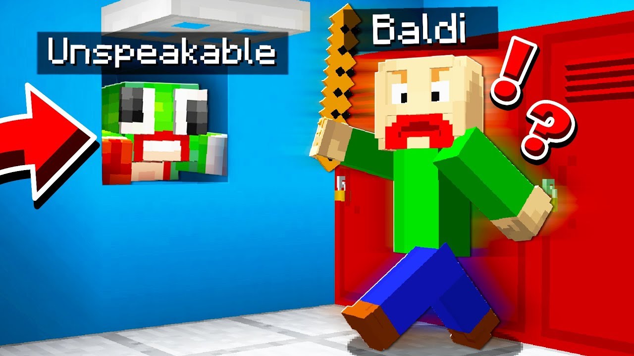BALDI'S BASICS FOUND MY SECRET HIDING SPOT... - YouTube