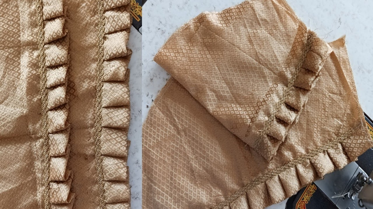 Frill sleeves design/beautiful frill sleeves/simple method of cutting ...