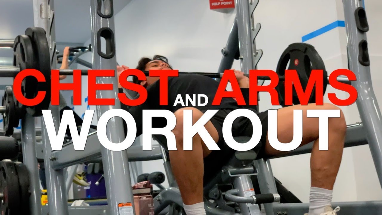 chest and arms workout - YouTube