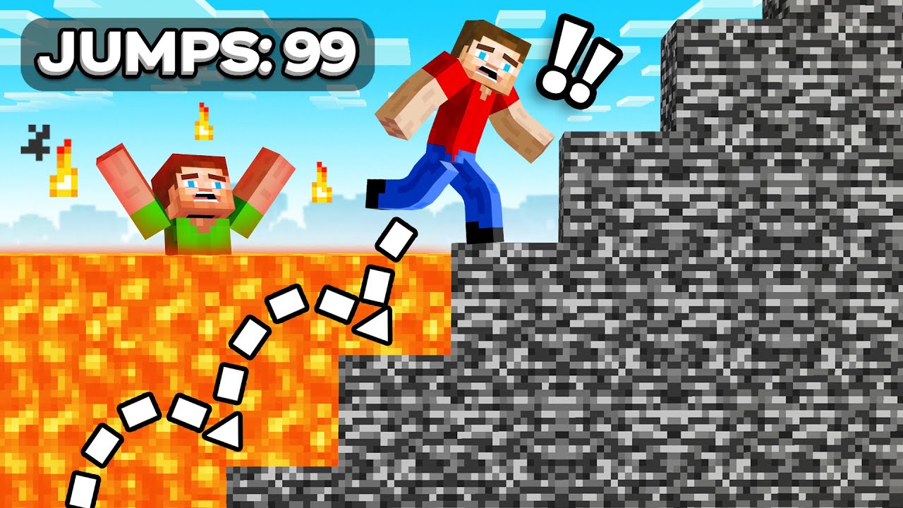 Minecraft but Every Jump, Lava Rises! - YouTube