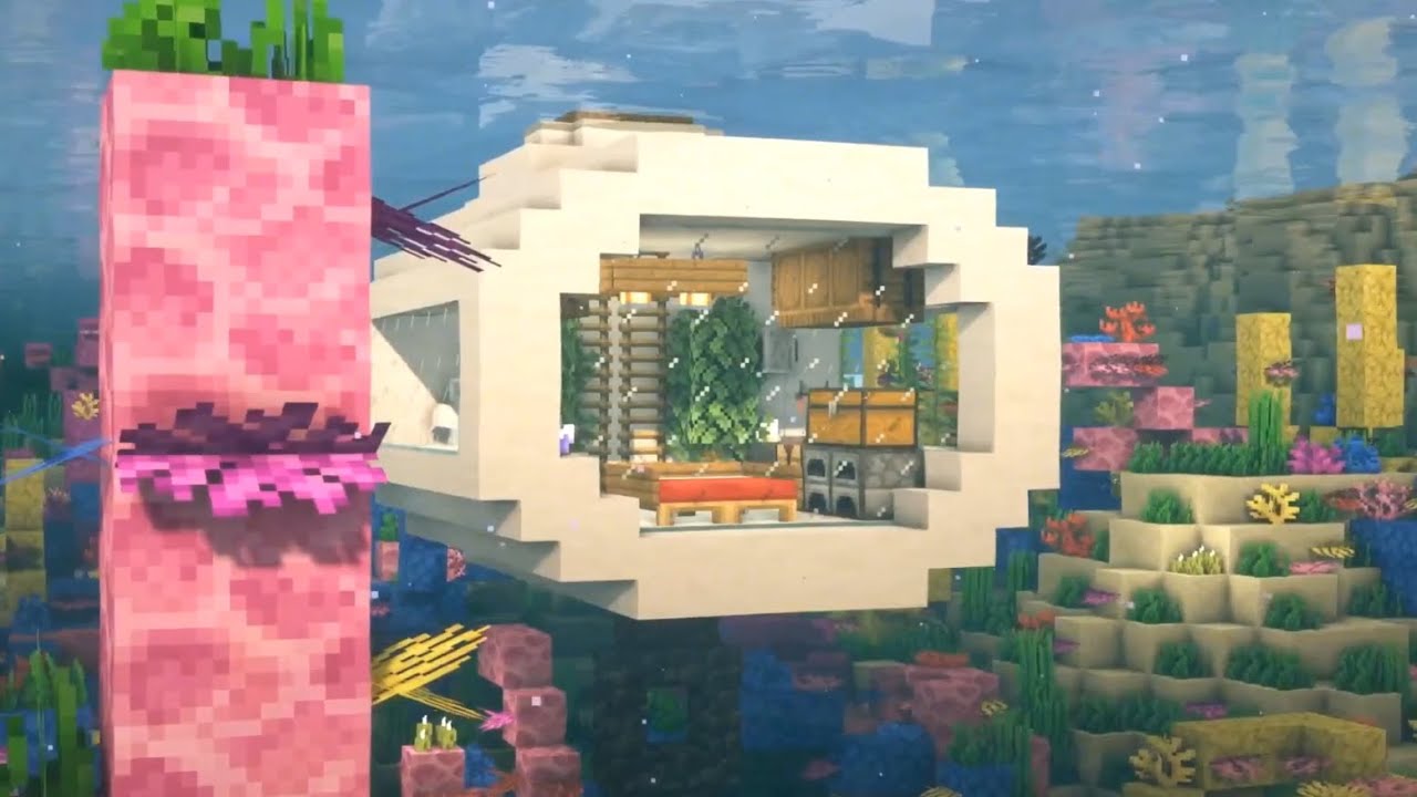 How to build the most beautiful small underwater house in Minecraft ...