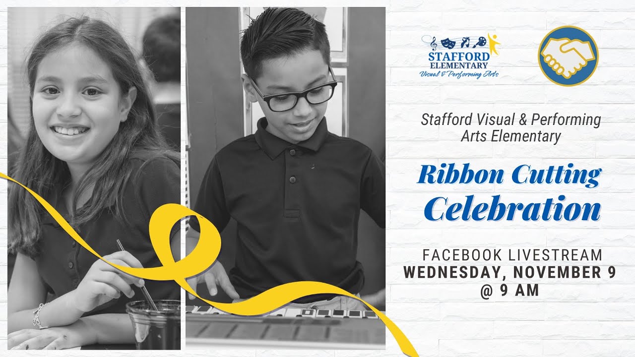 🎉We’re LIVE celebrating the Stafford Visual & Performing Arts ribbon ...