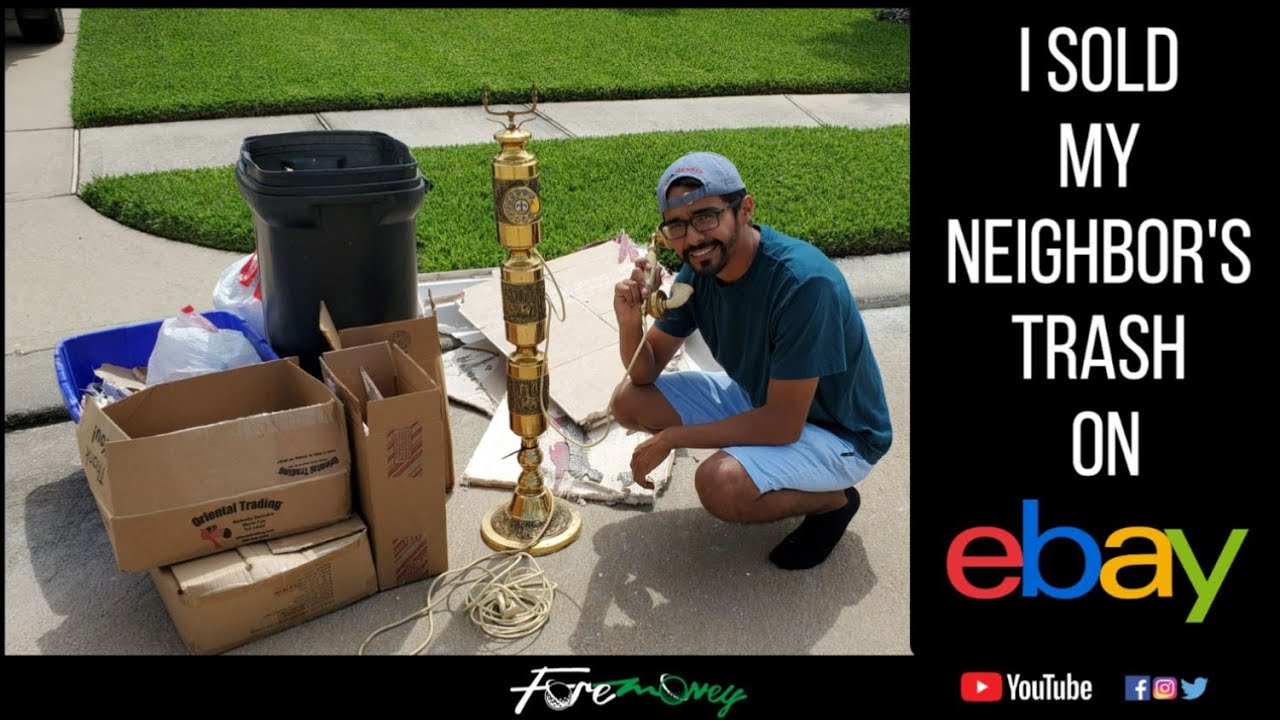 Selling the Neighbor's Trash on Ebay for a HUGE Profit - YouTube