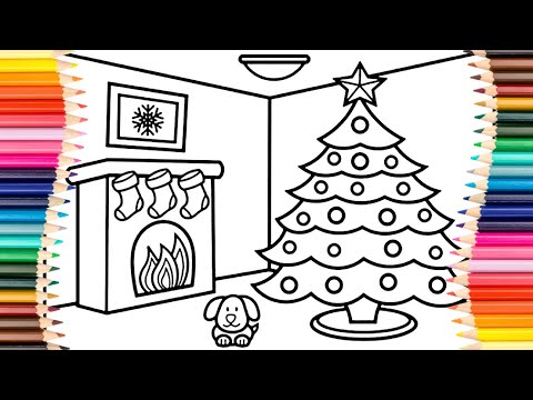 How to Draw a Christmas House - YouTube