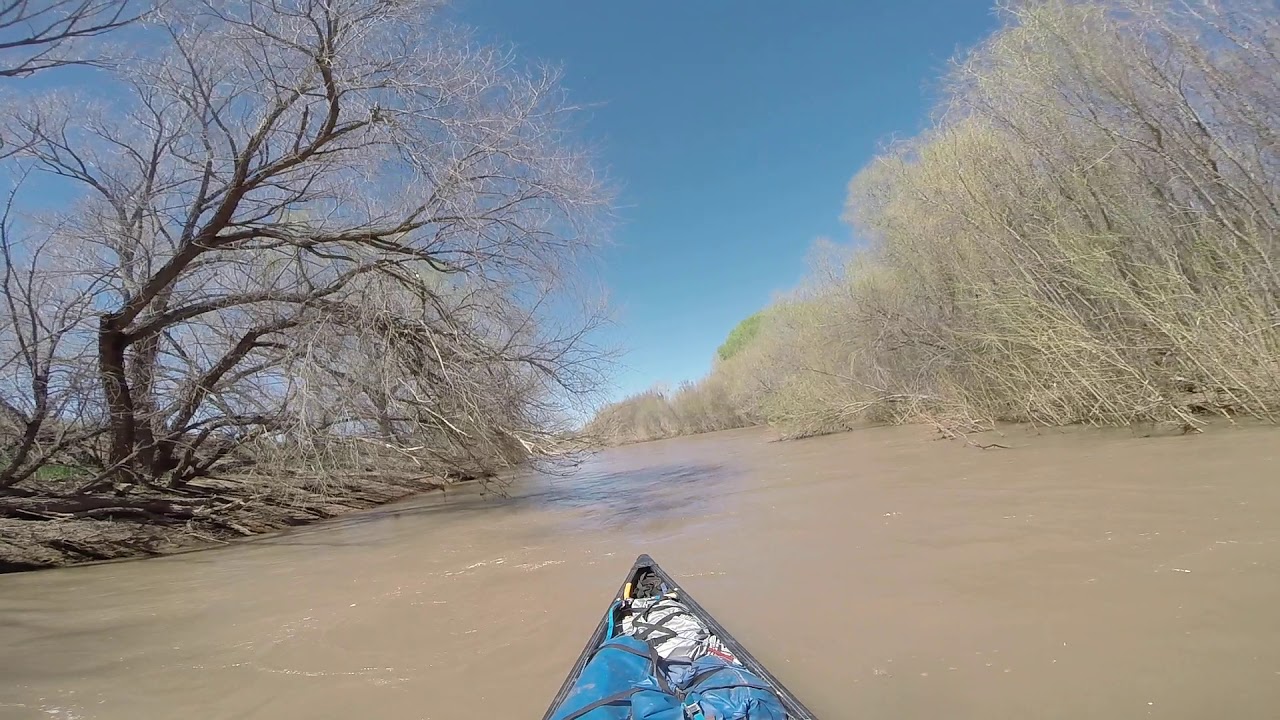 Gila River Duncan Valley #18 - Solo Canoe Trip - YouTube