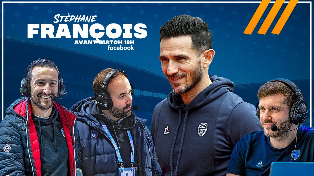 Stéphane François (coach U19) dans l'avant-match au Café Troyen / ESTAC ...