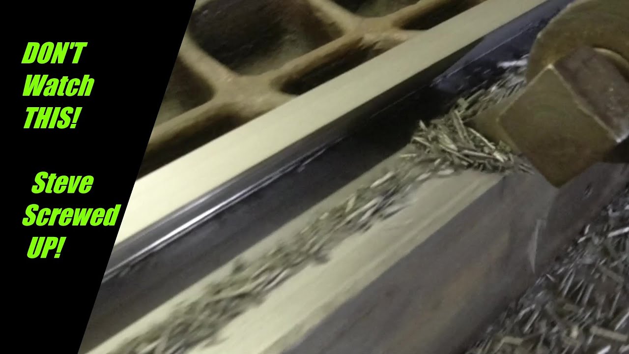 Planing a Bridgeport Table... I really screwed up :( - YouTube
