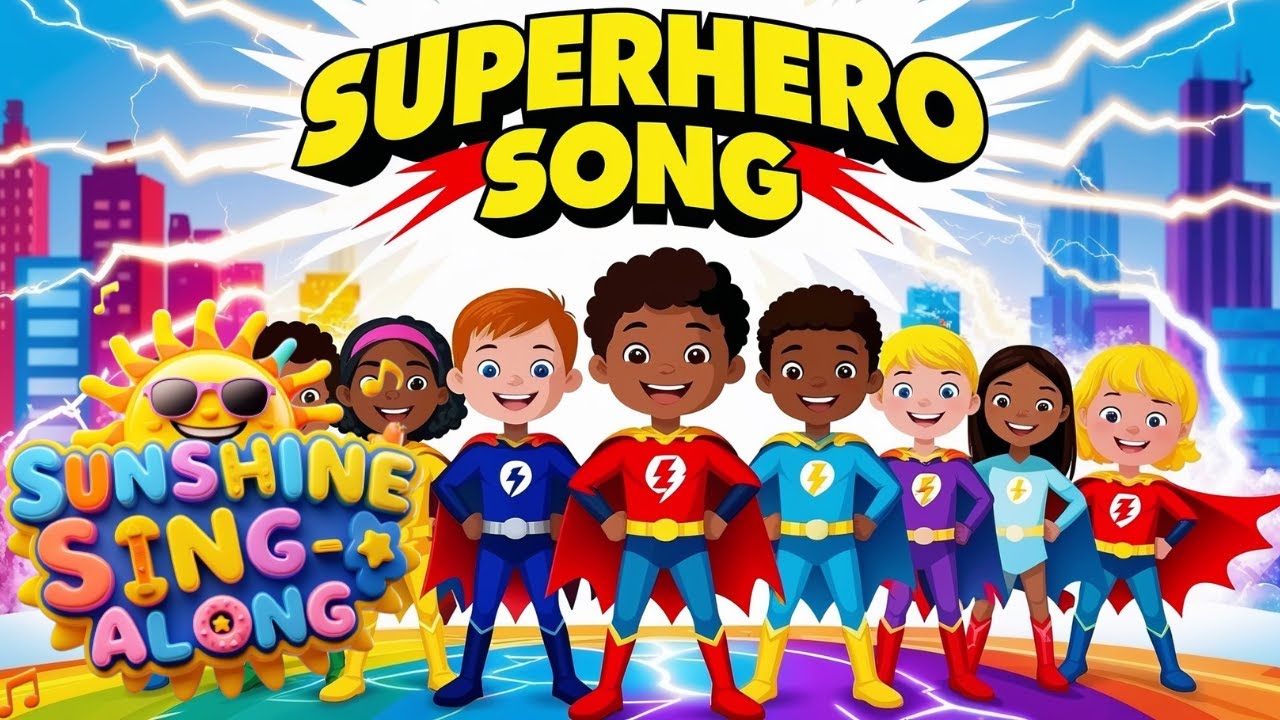 Superhero Song | Super Heroes Forever | Nursery Rhymes for Kids ...
