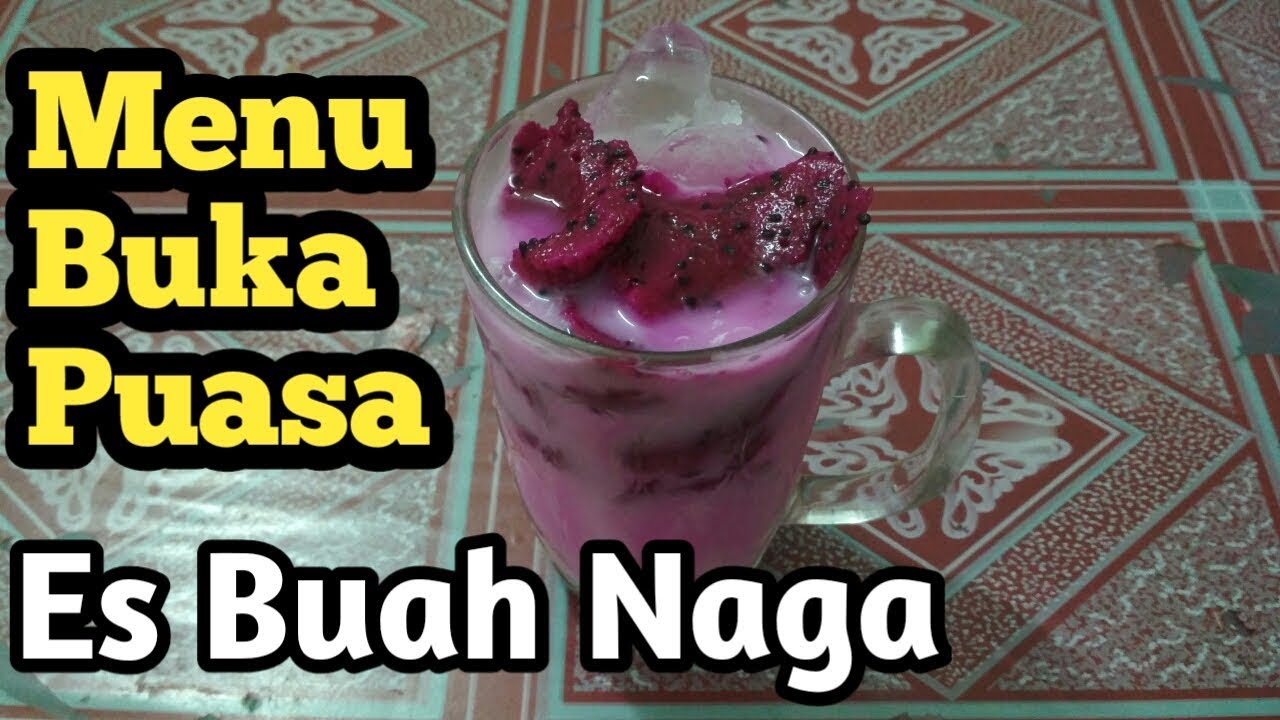 CARA MEMBUAT ES BUAH NAGA TANPA BLENDER || RESEP ES BUAH NAGA SEGAR ...