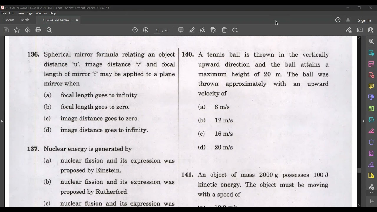 NDA PHYSICS PREVIOUS YEAR QUESTIONS SOLVING - YouTube