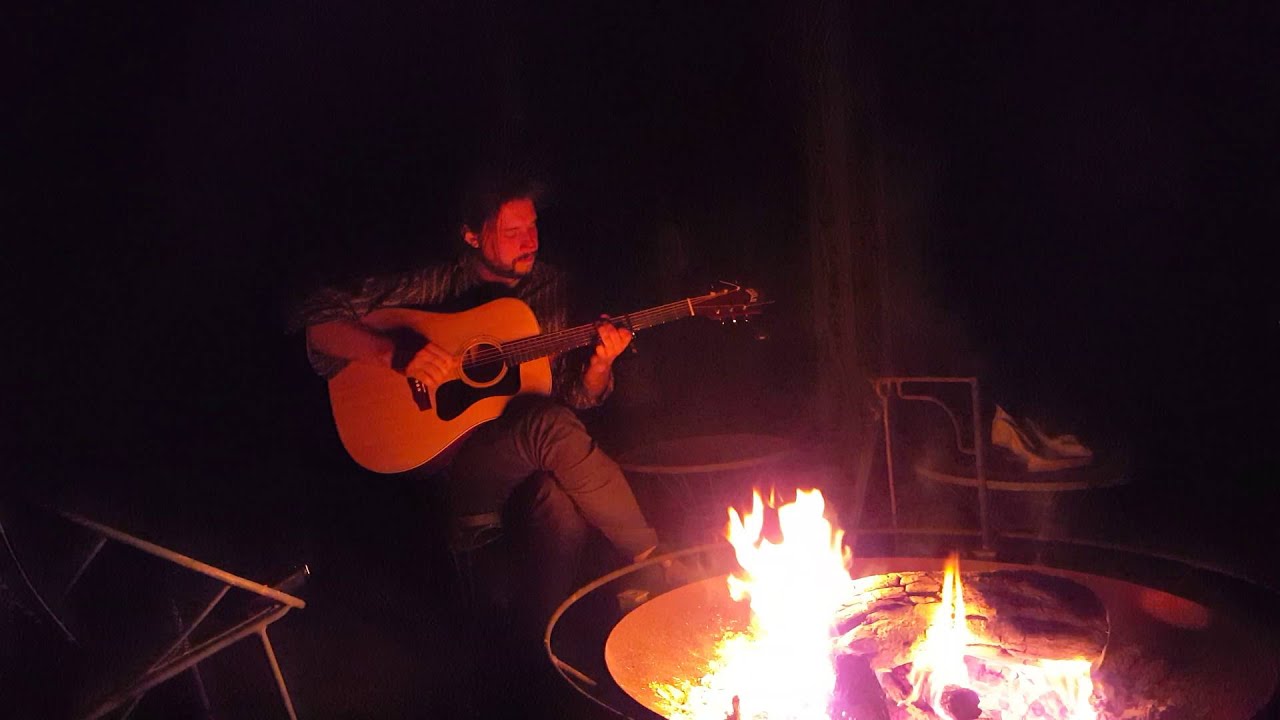 Sitting around the campfire on the farm - YouTube
