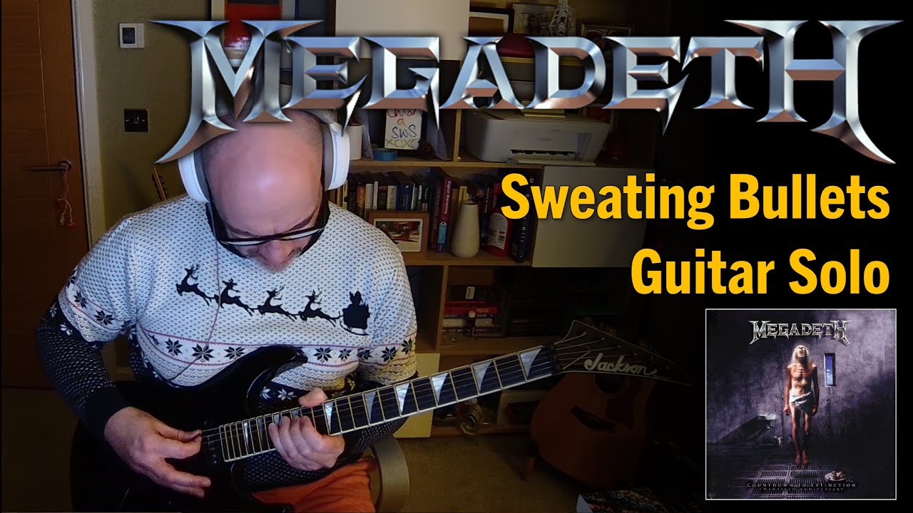 Megadeth - Sweating Bullets guitar solo cover - Dave Mustaine - YouTube