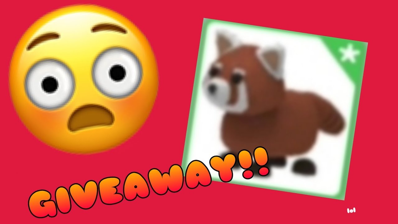 RED PANDA GIVEAWAY IN ADOPT ME!!|B&B's ROBLOX - YouTube