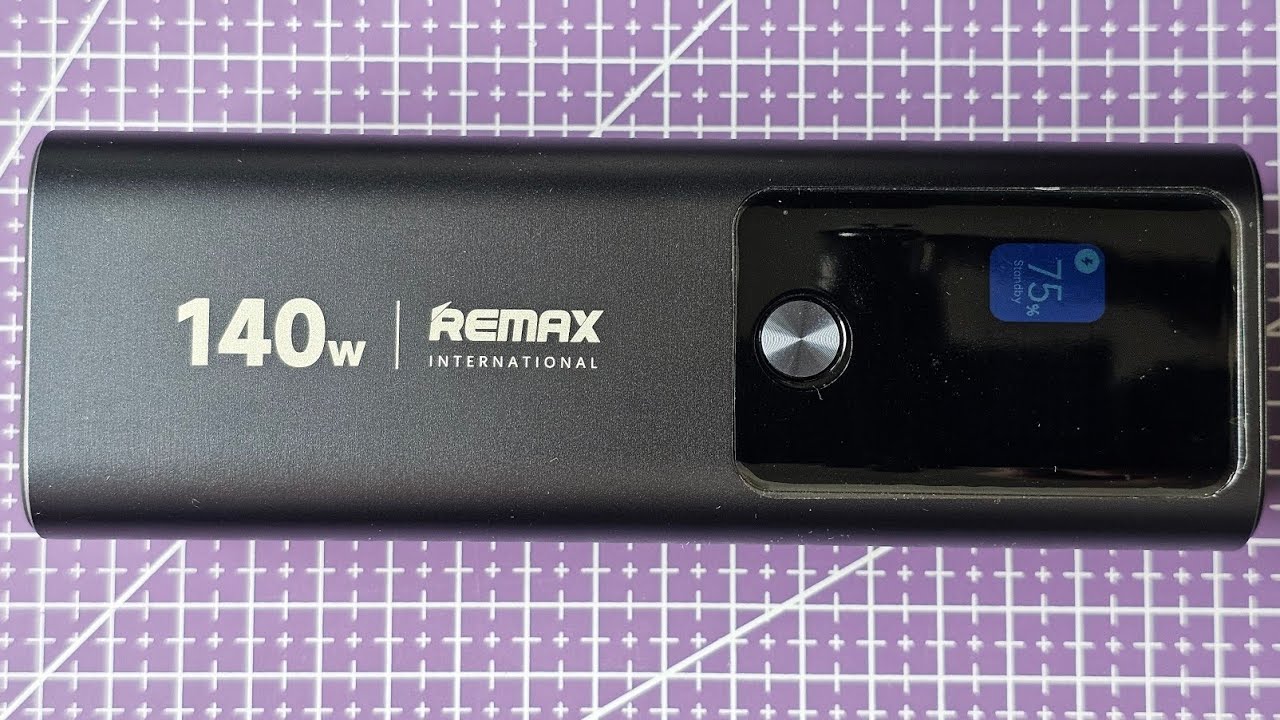 140W Input/Output Power Bank 25,200mAh with display - YouTube