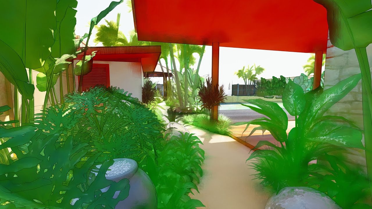 Tropical Landscape Design - Bobon, Mati, Davao Oriental - YouTube