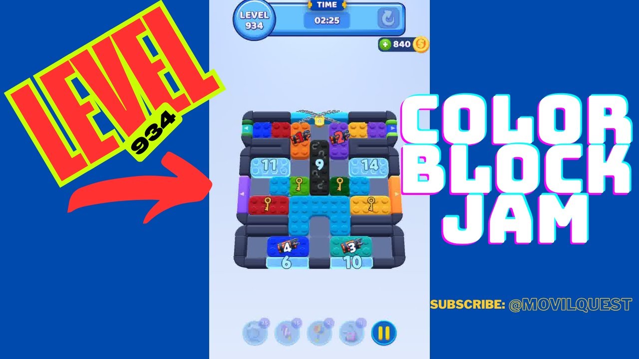 Color Block Jam Level 934 Walkthrough / Solution - YouTube