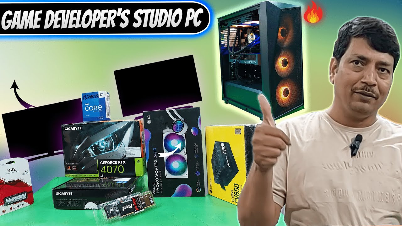 GAME DEVELOPER'S STUDIO PC | UNDER 1.8L PC Build | With RTX 4070 | PC ...