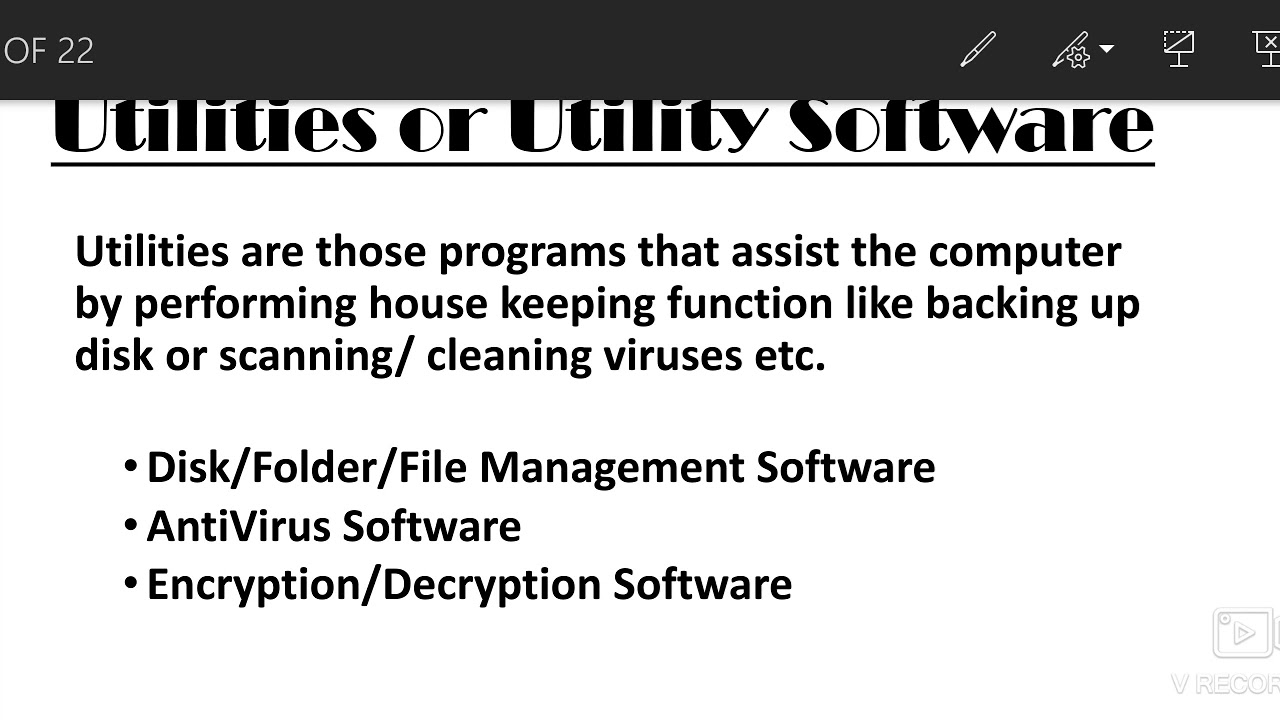 Grade 9 Chapter - 3 (Types of Software) - YouTube