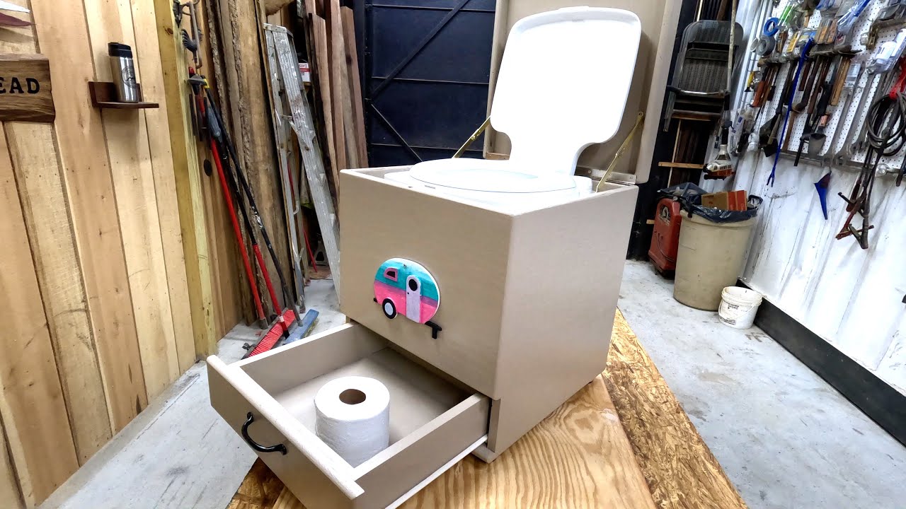 Portable Toilet box build - YouTube