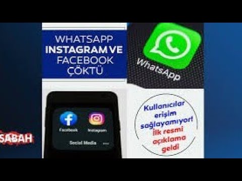 Dünya genelinde WhatsApp, Instagram, Facebook çöktü //SON DAKİKA// Çözümü video da