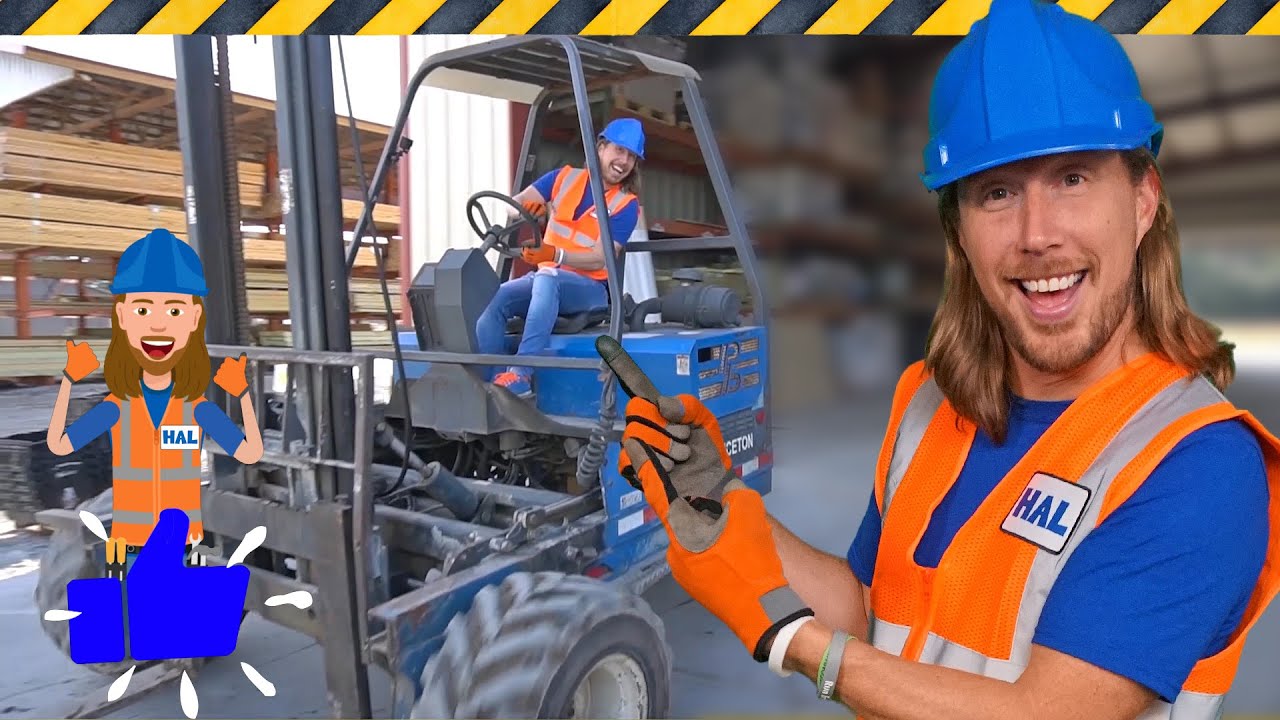 Handyman Hal Jobs Song for Kids | Forklift in Action | The Awesome Song ...