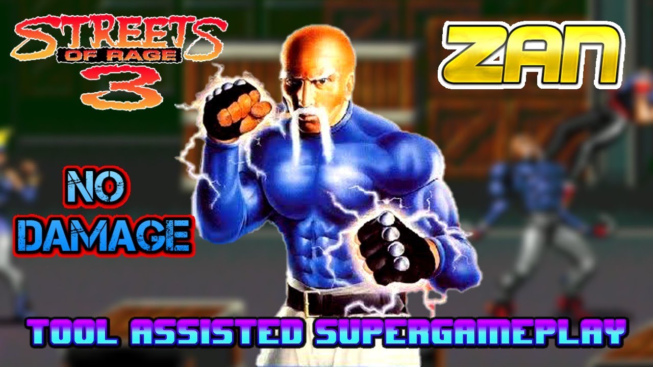 [TAS] Streets of Rage 3 (Bare Knuckle III) Zan Hard No Damage - YouTube