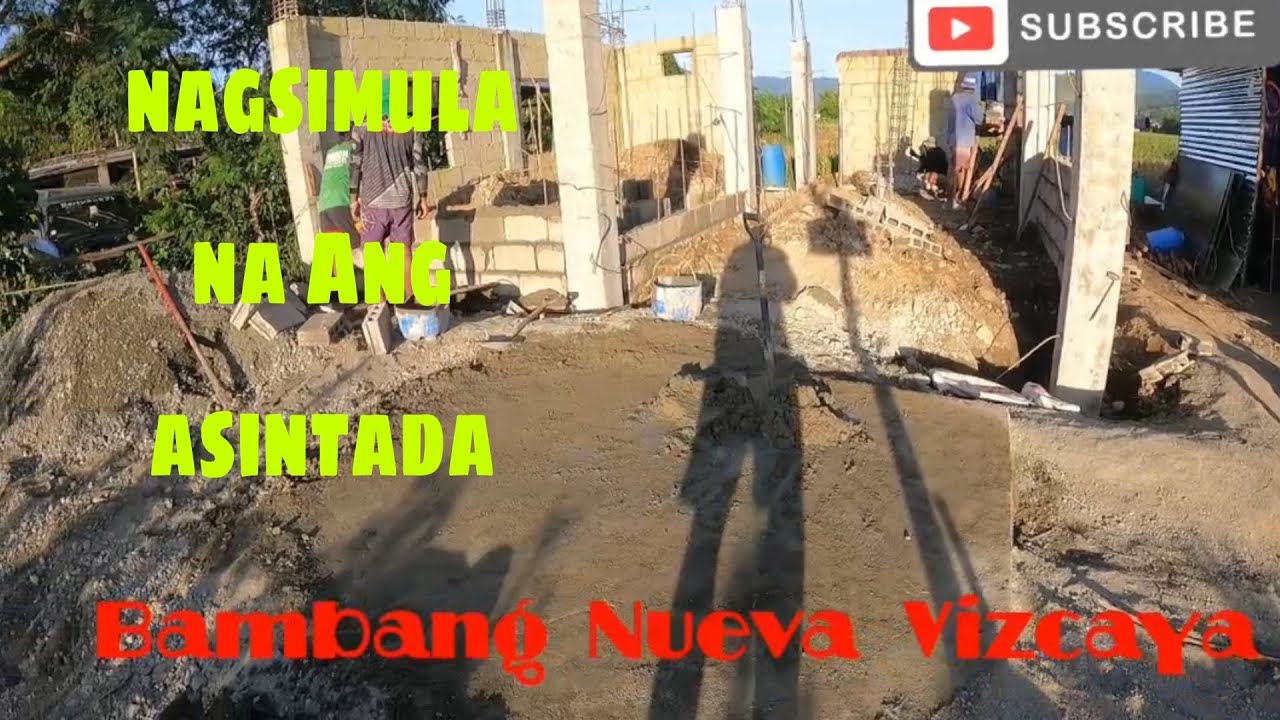 Bambang project nagsimula na Ang asintada // running bond CHB laying ...