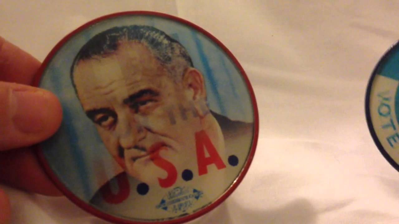 LBJ Campaign Buttons Review - YouTube