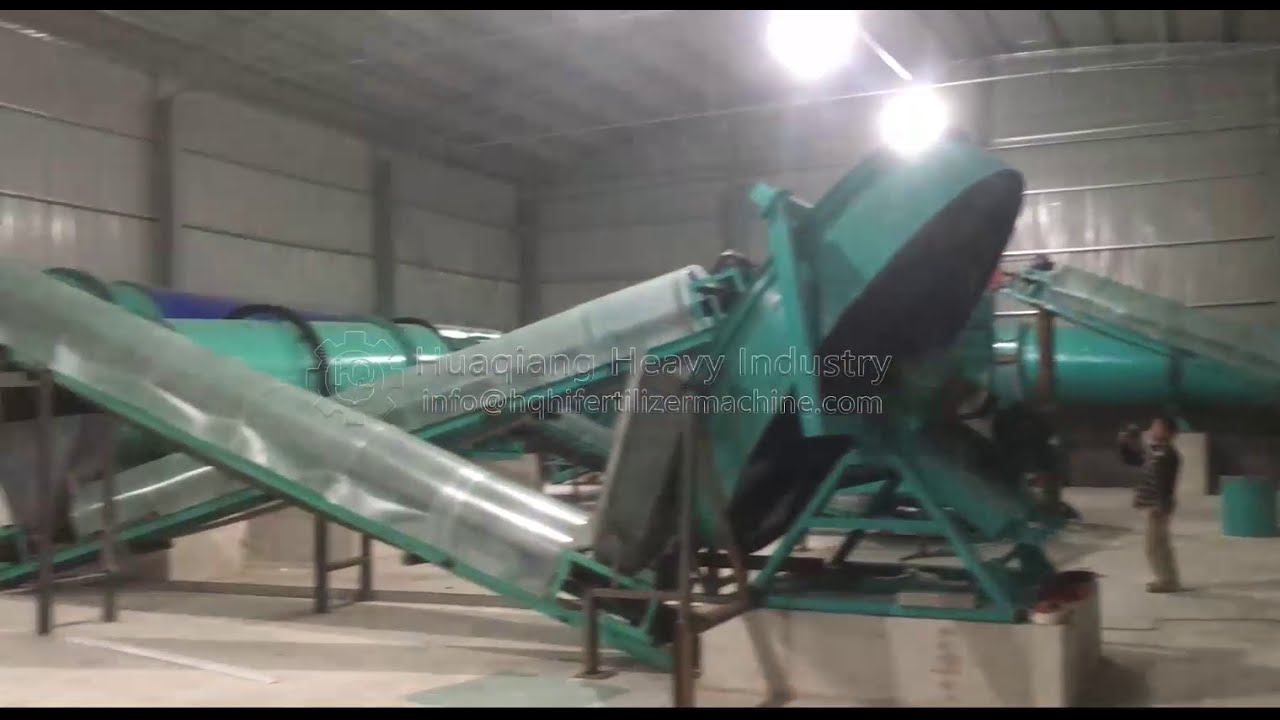 Organic Fertilizer Disc Granulation Production Line Working Site(with ...
