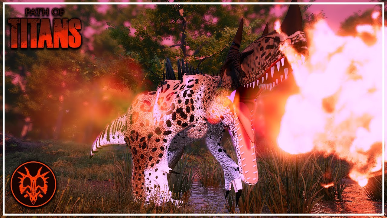 A FIRE BREATHING DINOSAUR?! | Path of Titans Mod Spotlight - YouTube