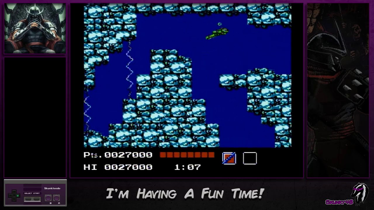 TMNT NES - Damageless Dam - YouTube