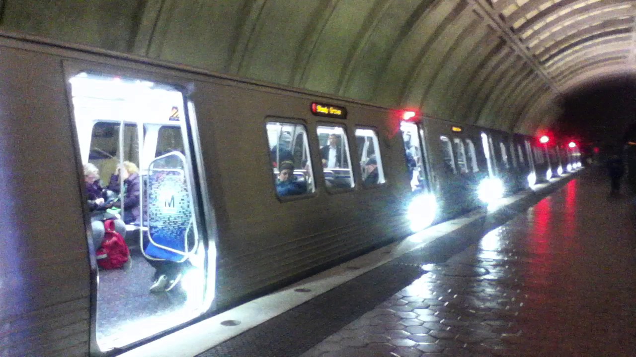 DC Metro (WMATA): World Premiere NEW 7000 Series train on the Red Line ...