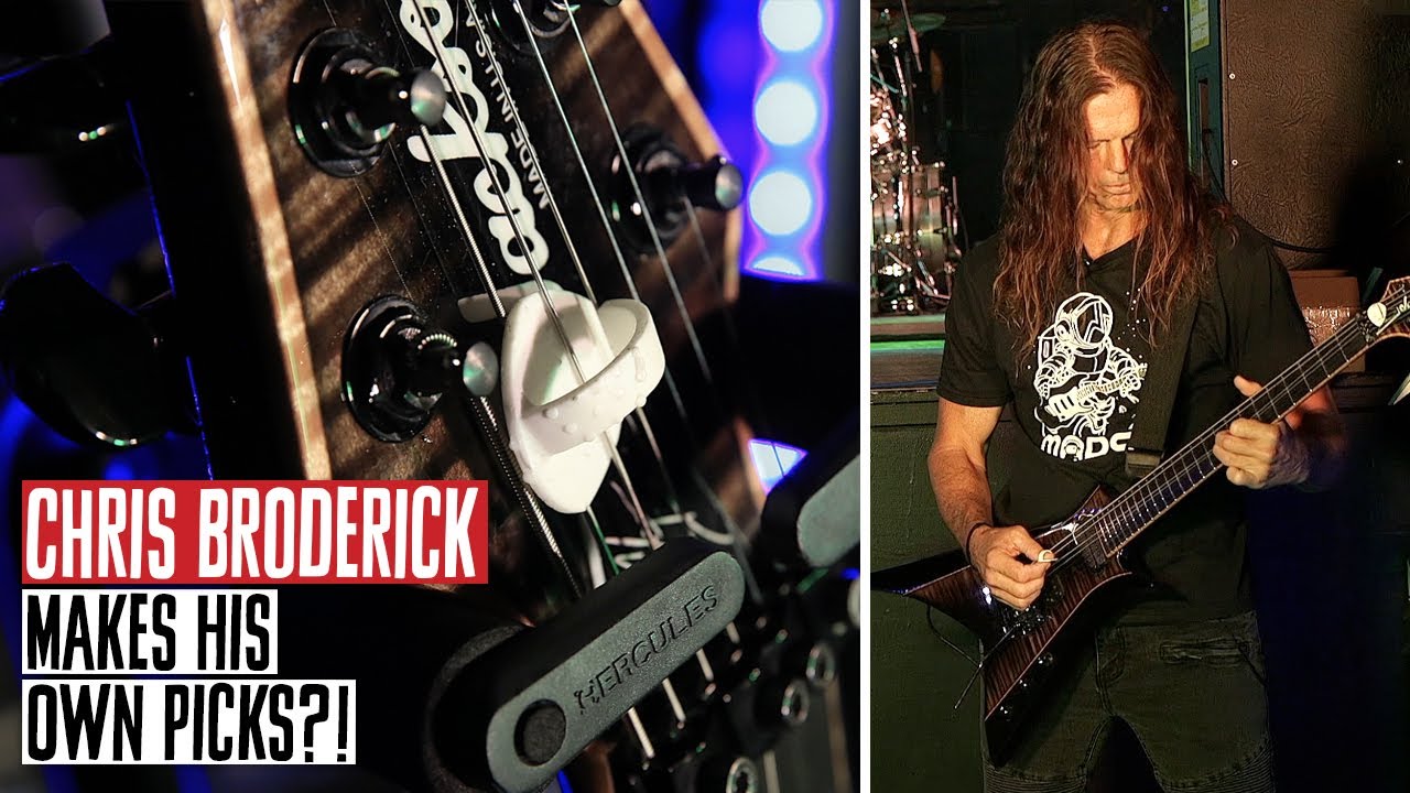 Chris Broderick Designs His Guitar Pick & Why He Uses Engl Savage 100 Amps for In Flames - YouTube