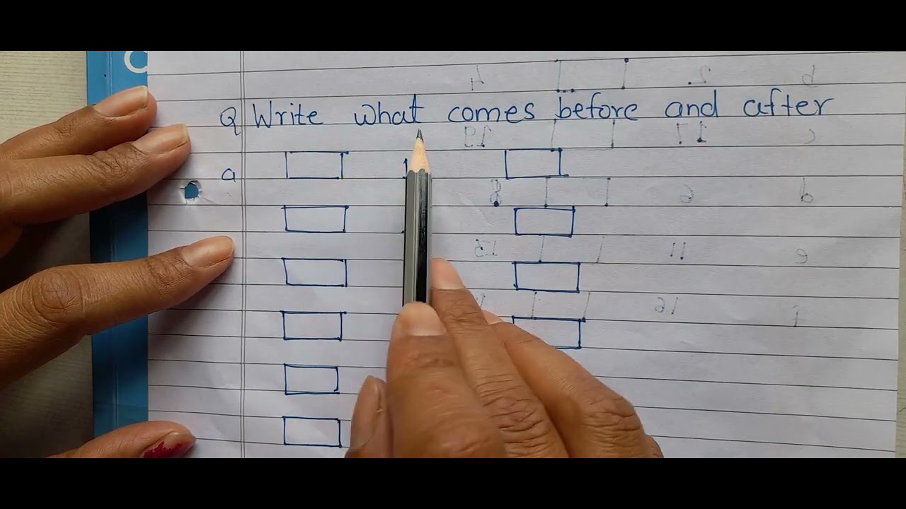 Class 1 After, Before and Between Numbers with Worksheet and Concept ...