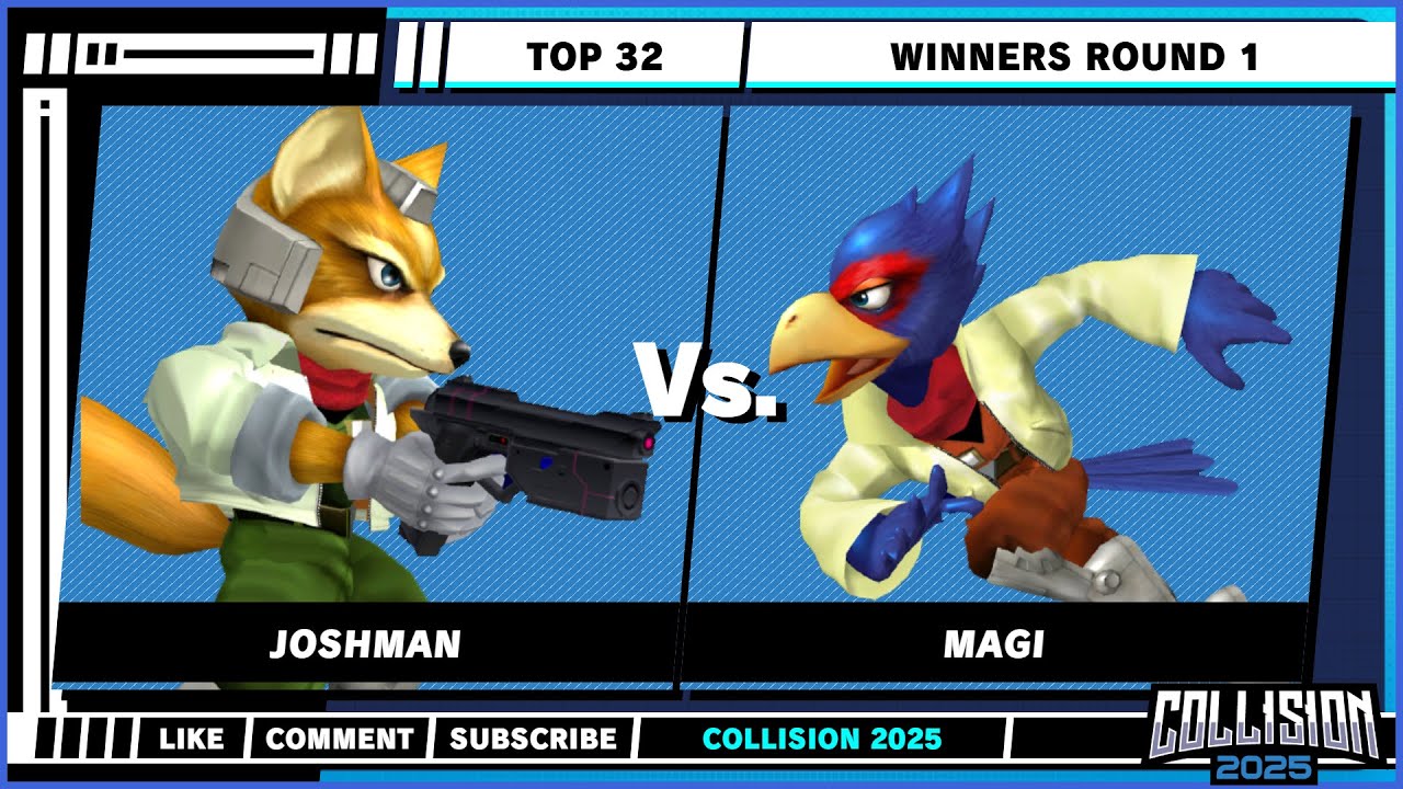 Collision 2025 - Top 32 - Joshman (Fox) VS Magi (Falco) - Super Smash ...
