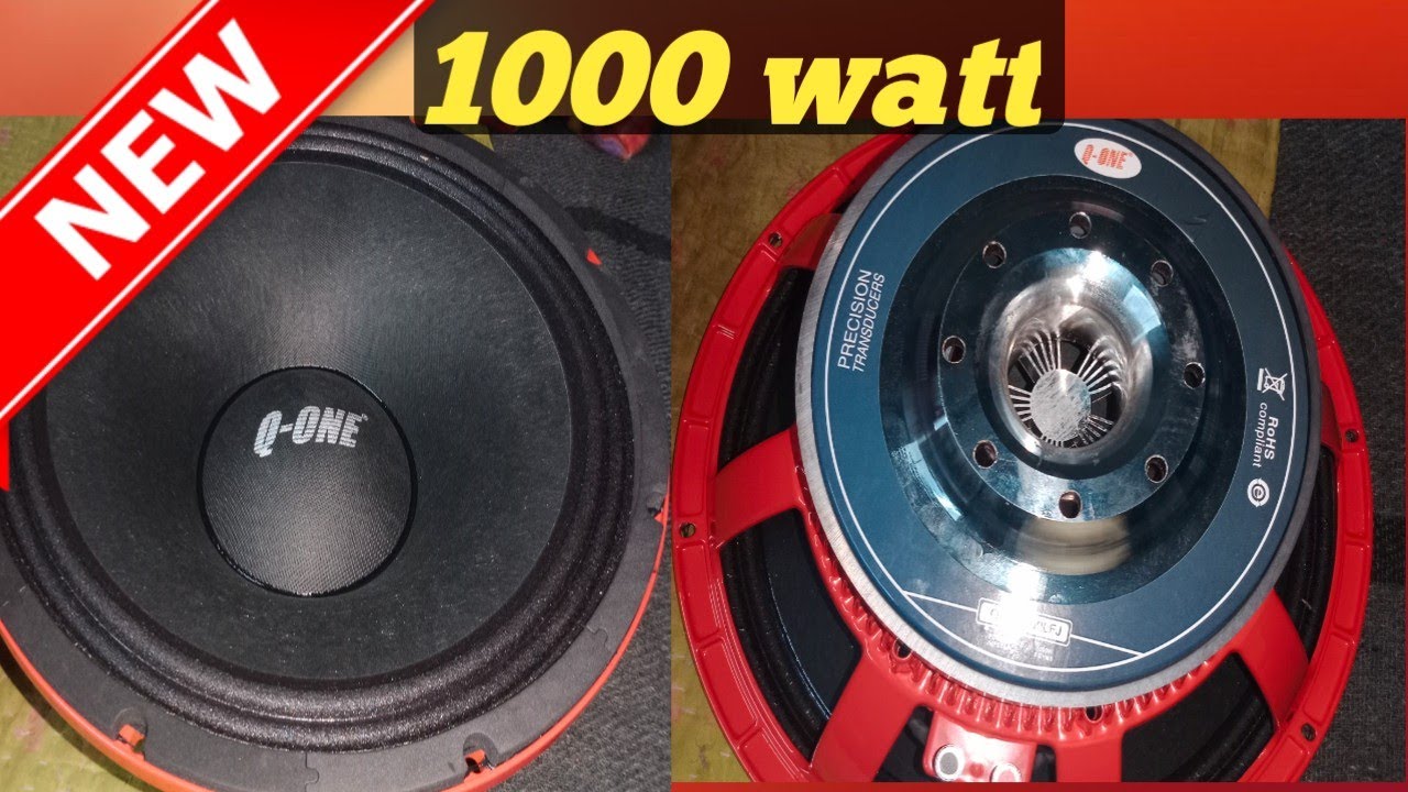 new model 1000 watt speaker q one - YouTube