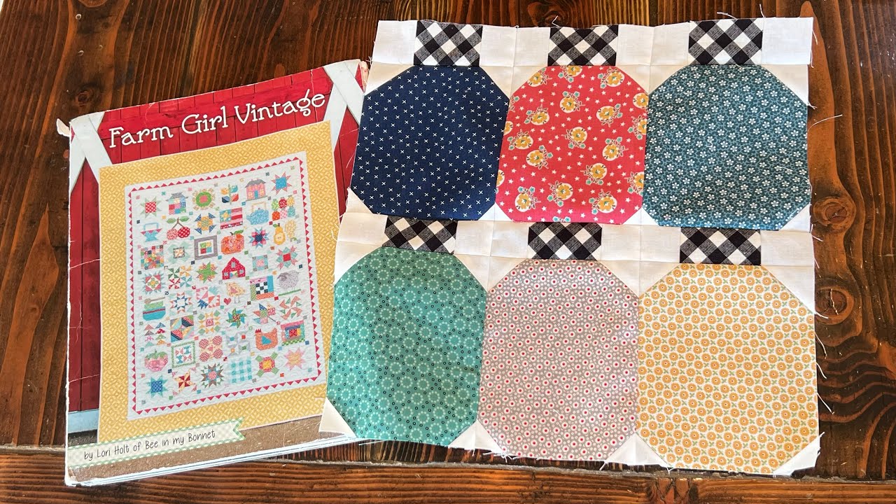 Canning Season Quilt Block | Lori Holt Quilt Block - YouTube