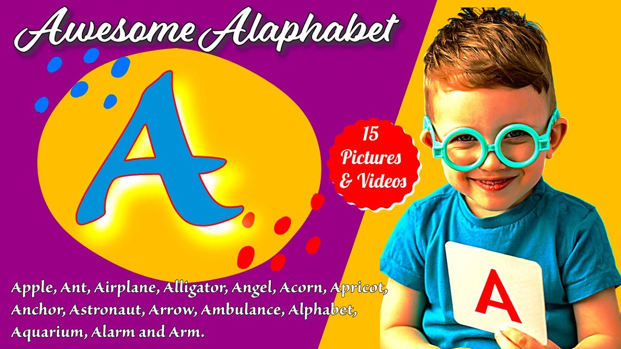 "Fun Words for Kids: Learn the Alphabet - A is for Apple! | ABC ...