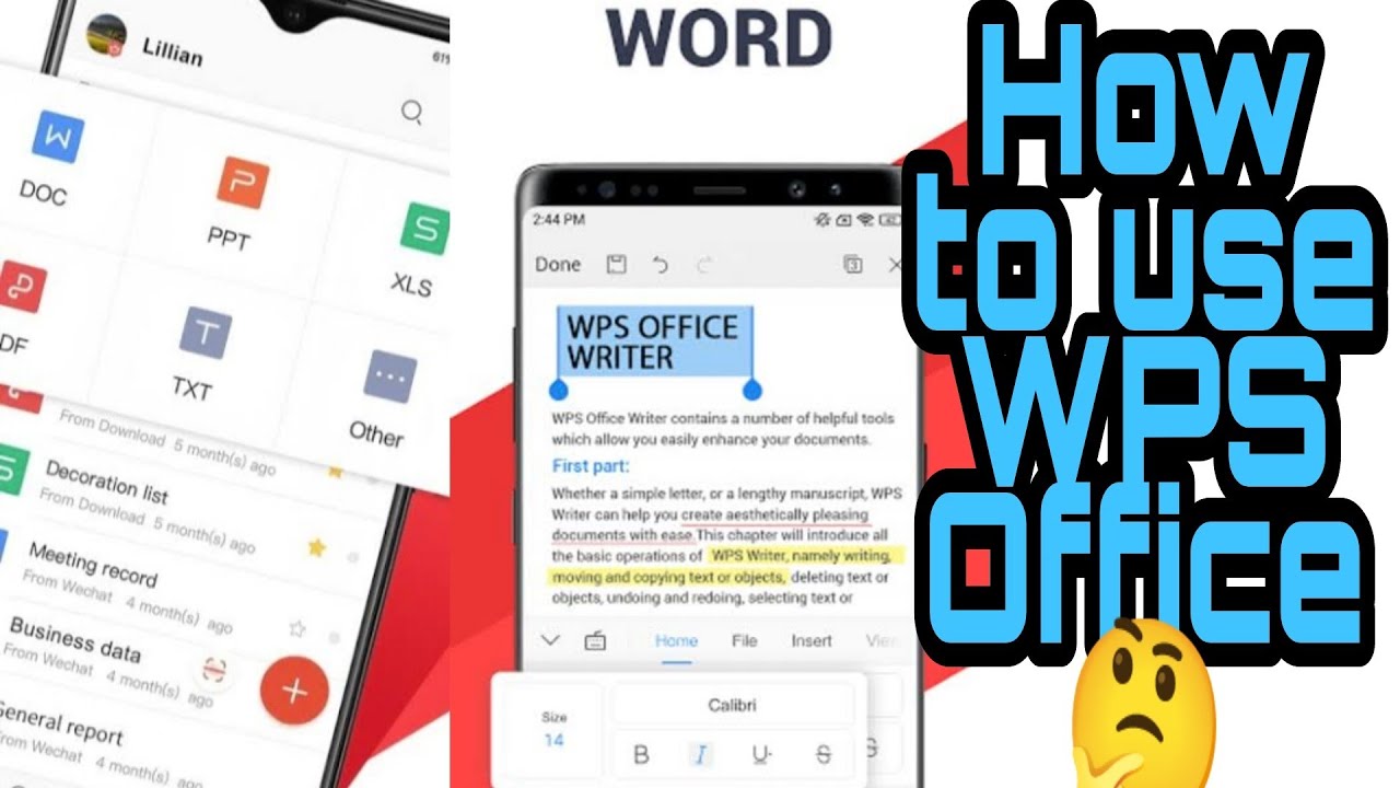 How to use WPS Office on Andriod ,#2022,#nimzzone - YouTube